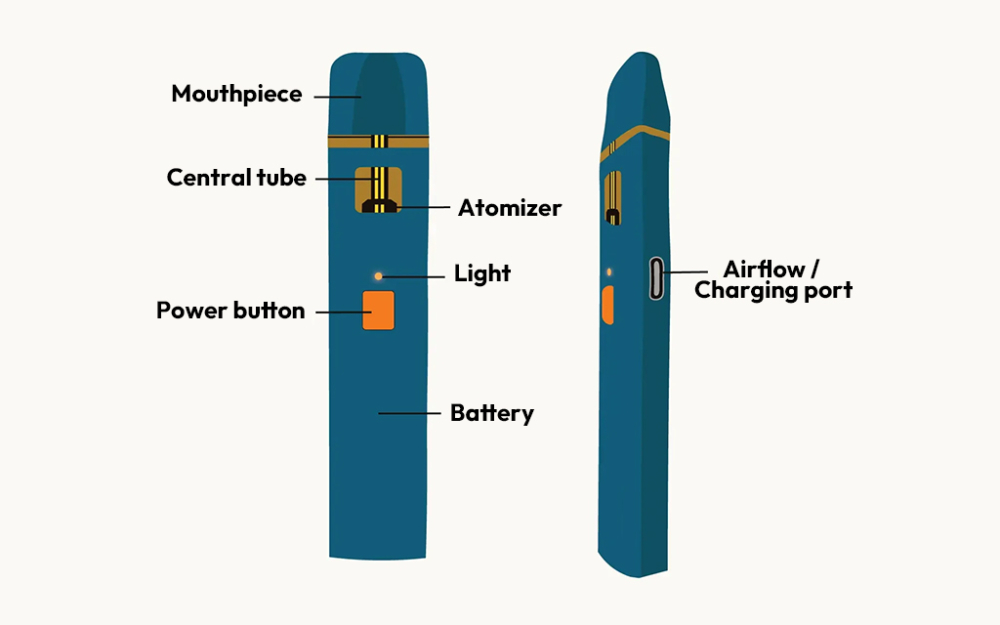 What Are the Parts of a Disposable Vape Pen?